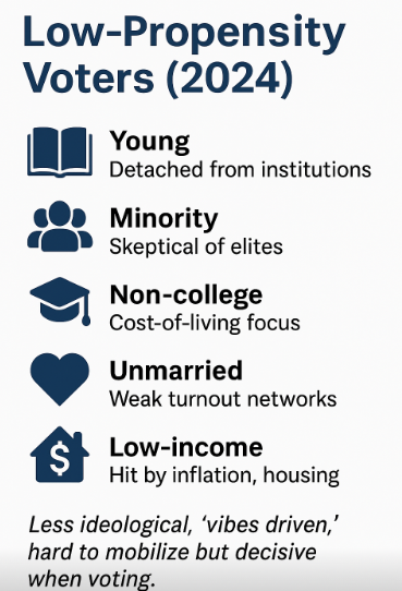 The Low-Propensity Voter Test for 2026